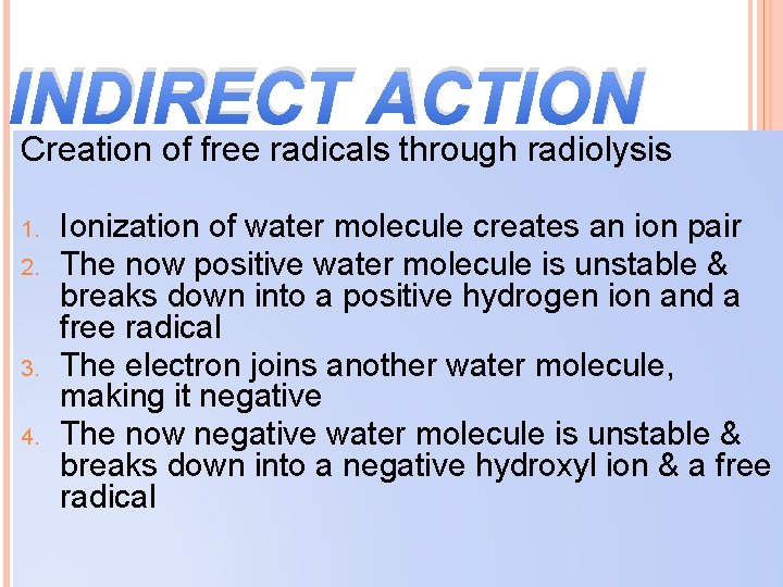 MOLECULLAR RADIOBIOLOGY CHAPTER 31 RANDOM NOT RADIOUNIQUE LATENT