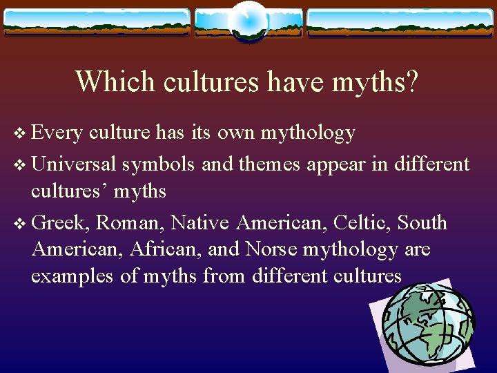 Myths Stories From the Beginning of Time What
