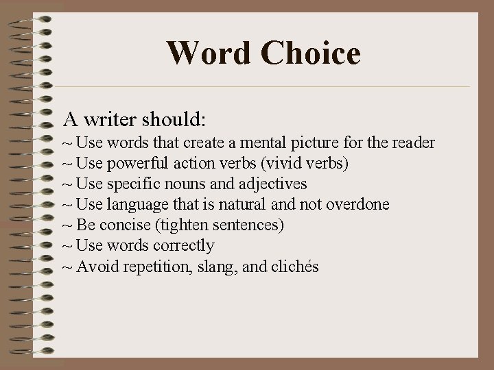 The 6 Traits of Writing Ideas Organization Word