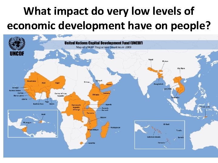 What impact do very low levels of economic