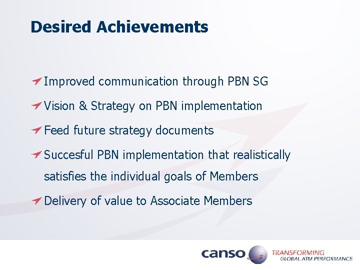 CANSO Vision Strategy on PBN Implementation Seventh ICAO