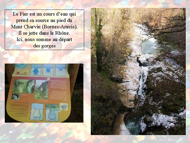 Le Fier est un cours deau qui prend