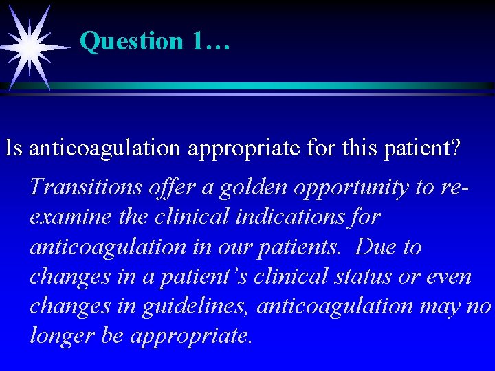 Anticoagulation Transitions Perioperative Care Alan Brush MD FACP