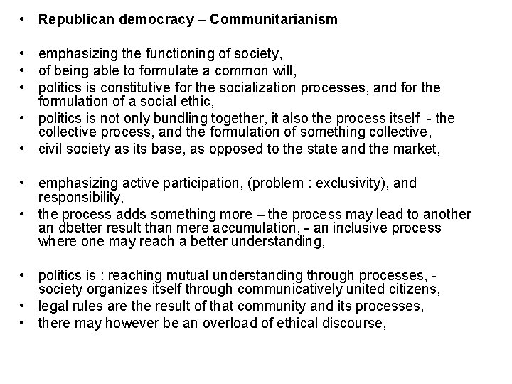 Models of and problems of democracy International constitutional