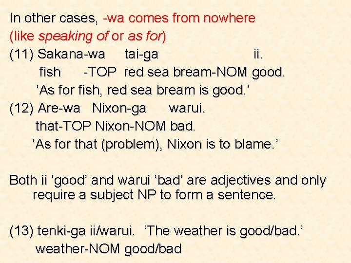 Syntax of Japanese Ling 200 Japanese todays plan