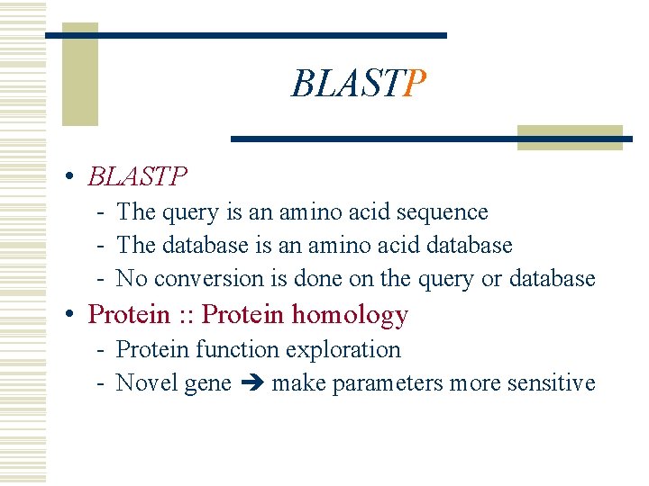 What is BLAST Basic BLAST search What is