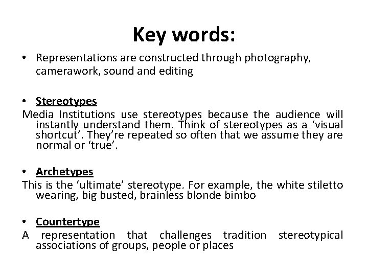 Representation Within Print Advertisements On the board opposite