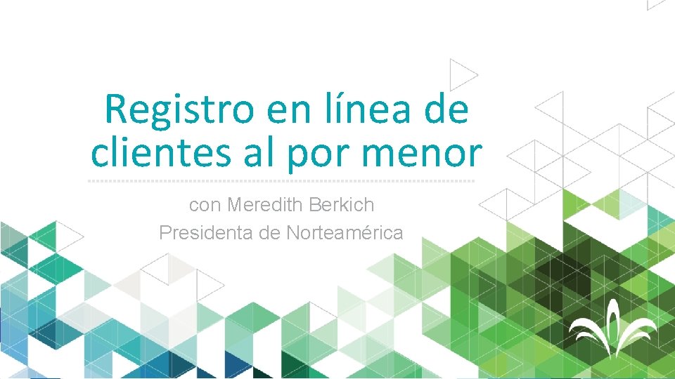 Registro en lnea de clientes al por menor
