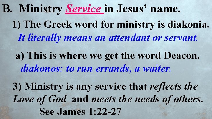 Back to Basics The Priorities of Gods People