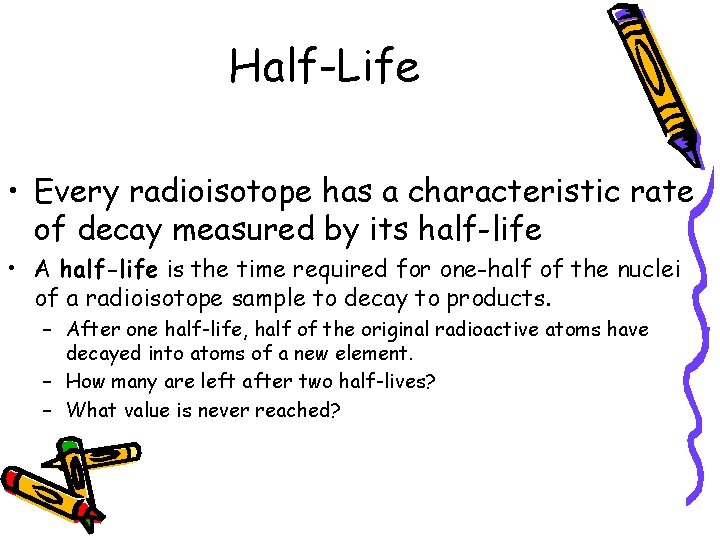 Half Life Nuclear Unit Syllabus The final rubric