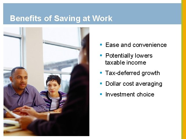 Getting Started in Your Workplace Savings Plan Key