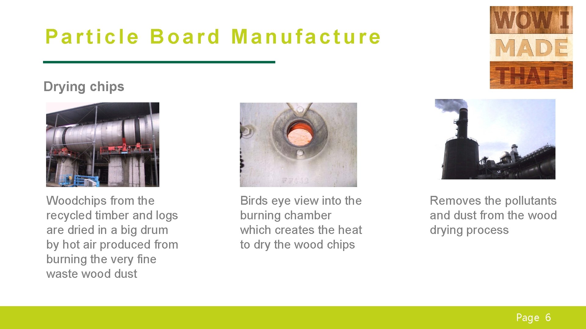 Particle Board Manufacture Page 1 General Description Essentially
