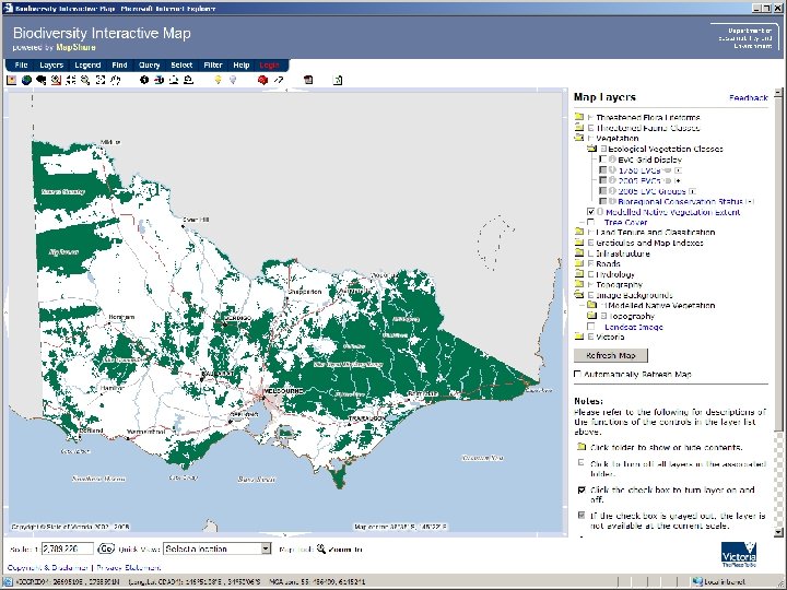 Data Management Options for Mapping Biodiversity Data Introduction