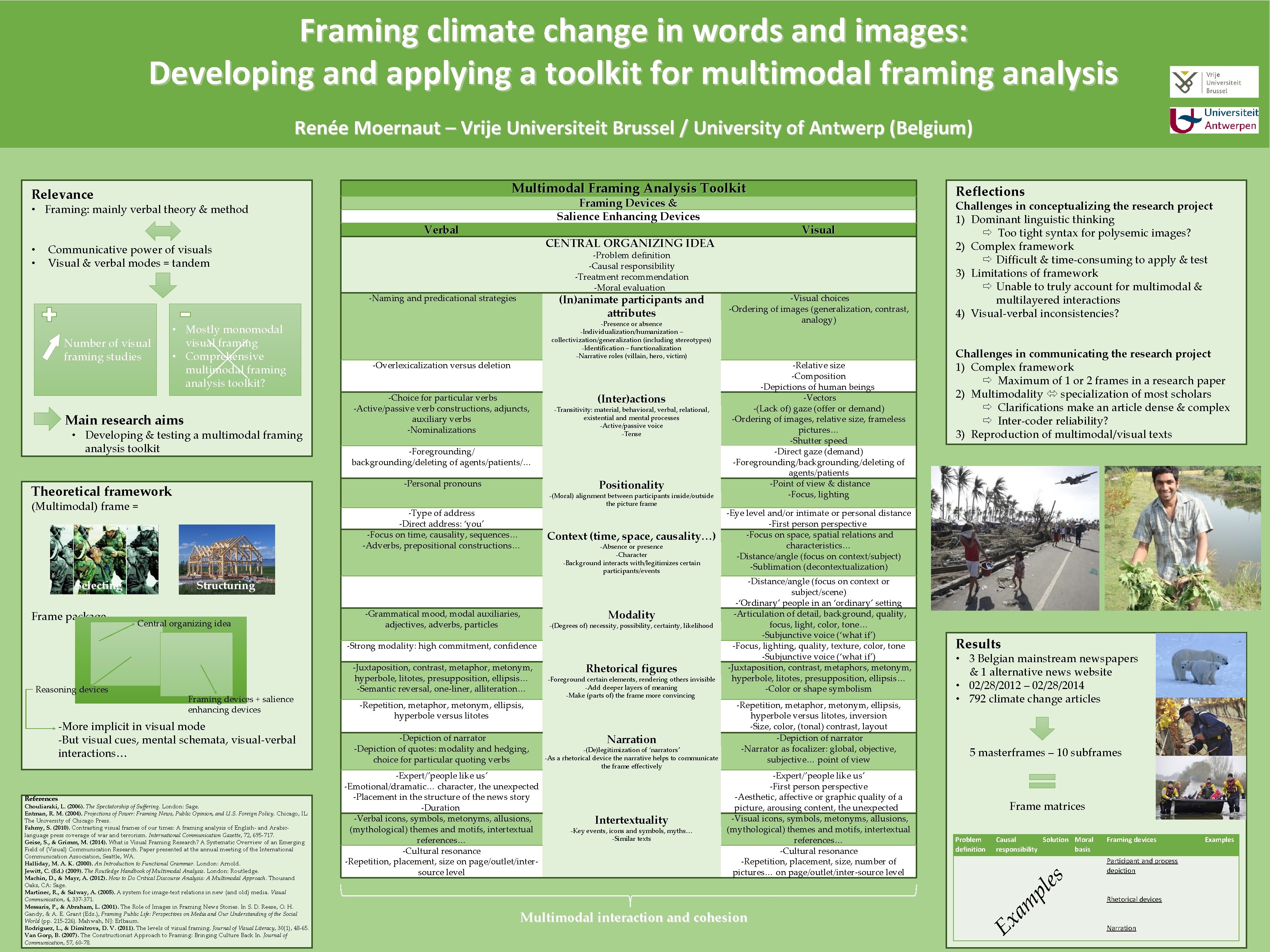 Framing climate change in words and images Developing