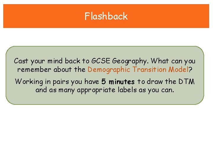 Explaining the DTM Flashback Cast your mind back