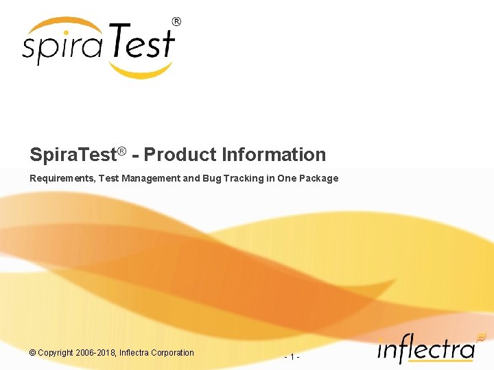 Spira Test Product Information Requirements Test Management and