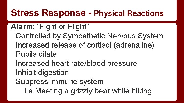 Stress Management Chapter 4 Lesson 1 How Stress