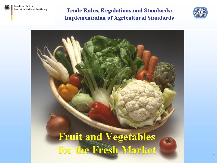 Trade Rules Regulations and Standards Implementation of Agricultural