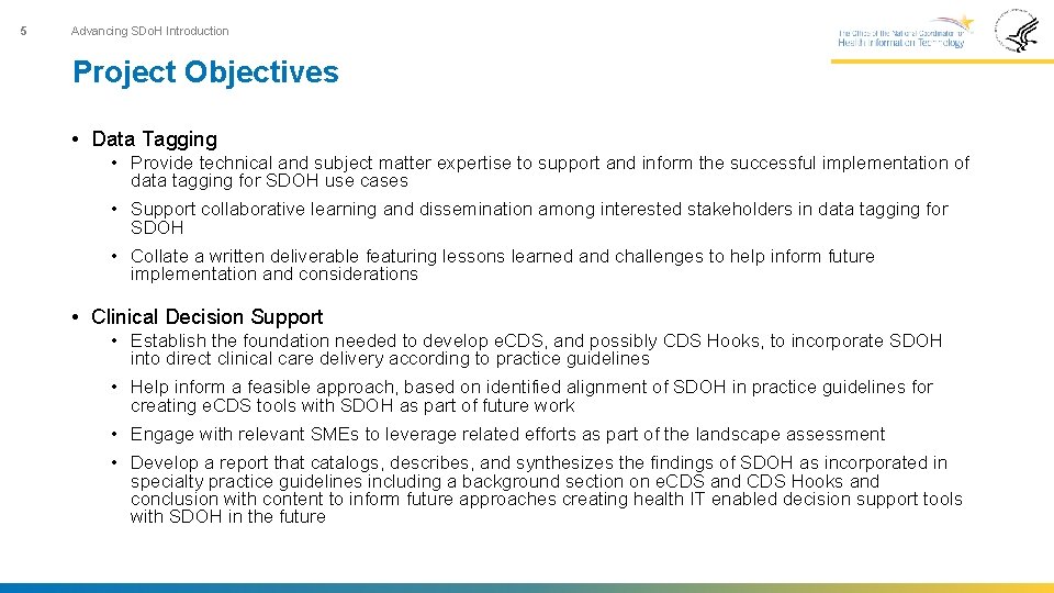 Advancing SDOH Health IT Enabled Tools and Data