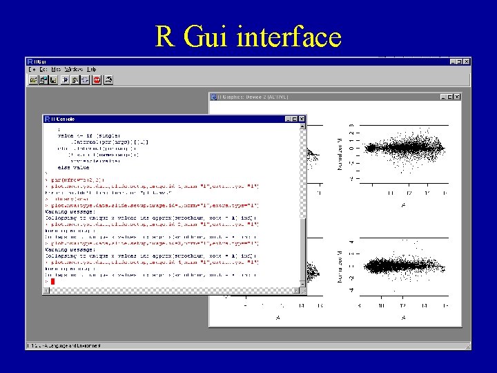 New normalisation methods for microarrays Robert Schaffer MSUDOE
