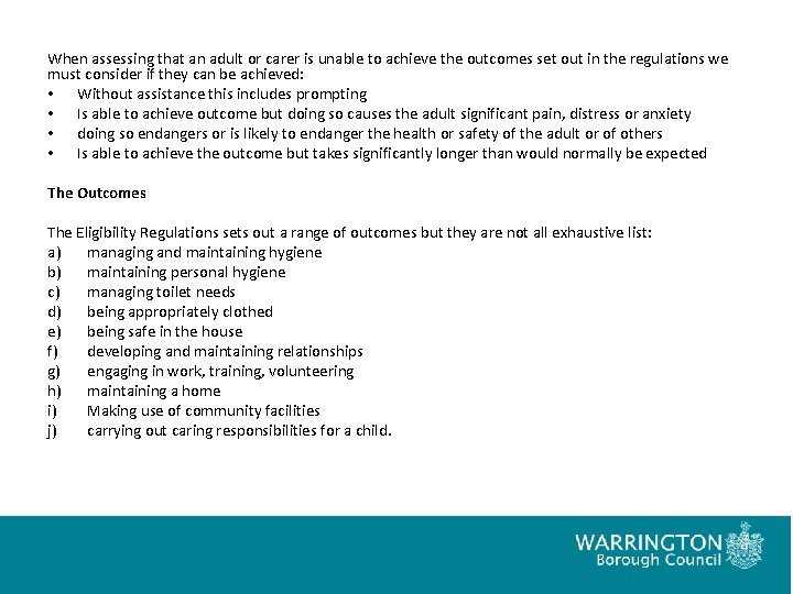 Introducing the Care Act 2014 Steve Peddie Operational