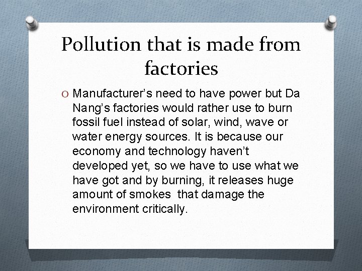 Air pollution in Danang Vietnam By Nina Trinh