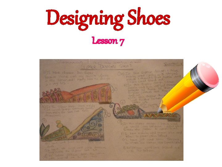 Designing Shoes Lesson 7 Card sort the pictures
