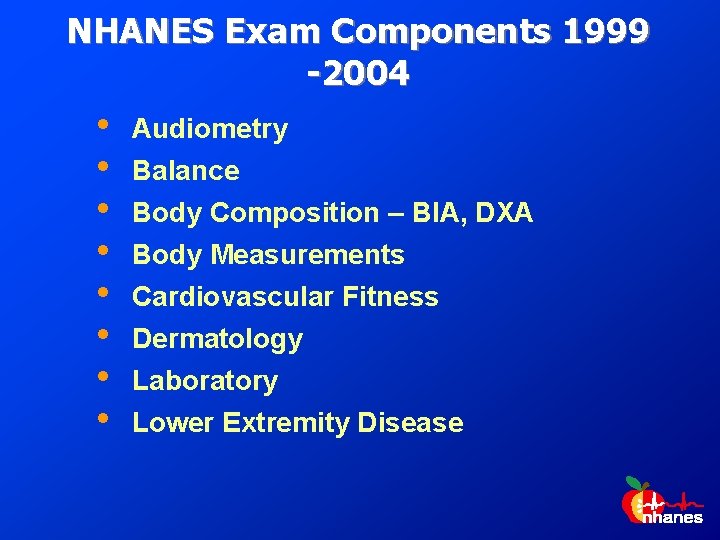 1999 2006 National Health and Nutrition Examination Survey