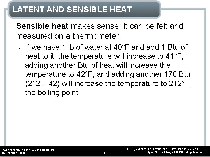 Always Learning CHAPTER 4 Heat Movement Theory OBJECTIVES