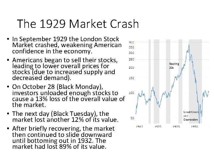 Causes of the Great Depression Prelude to Collapse