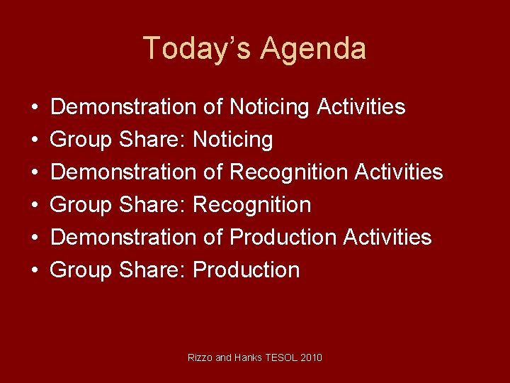 Expanding Vocabulary a Vocabulary Share Focusing on Classroom