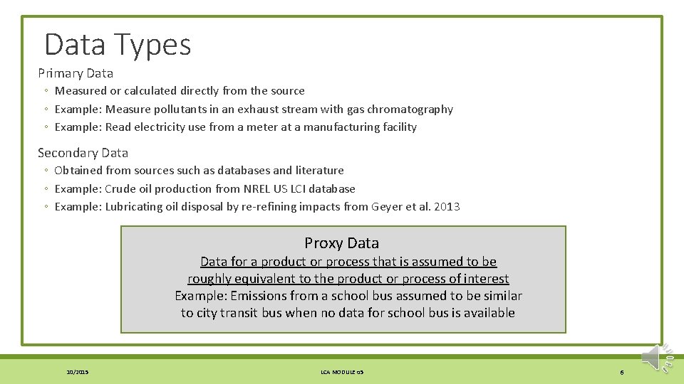 Welcome to the Life Cycle Assessment LCA Learning