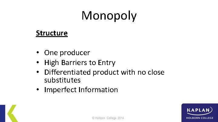Market Structures 1 Perfect Competition and Monopoly Introduction