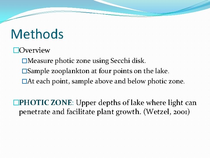 Limnological Analysis of Blue Lake Prepared by Bryce