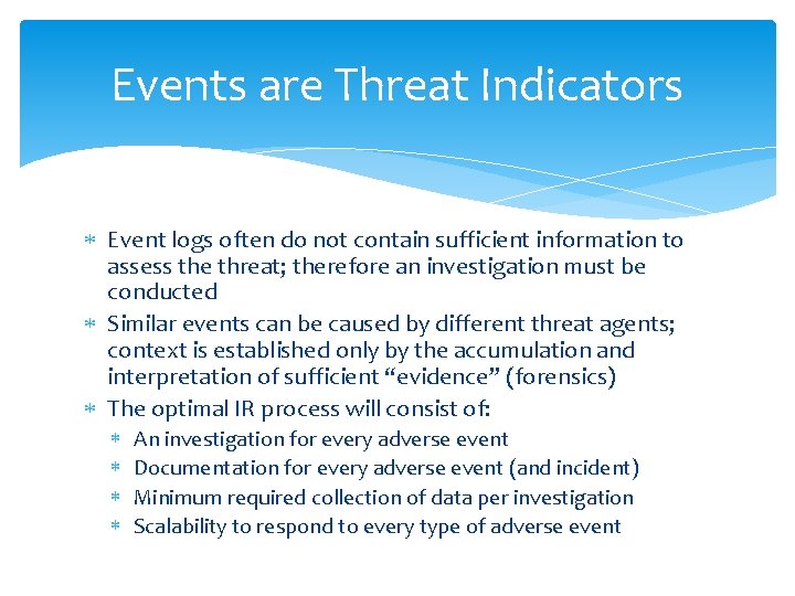 Managing Security Events 101 Matt Standart HBGary Information