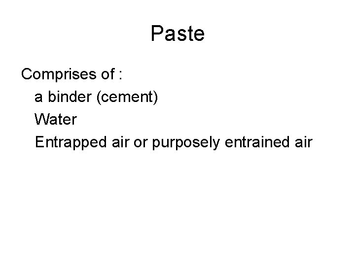 CE303 Lecture 1 Fundamentals of Concrete Objectives To