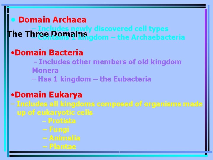 Classification of Living Things Taxonomy is the science