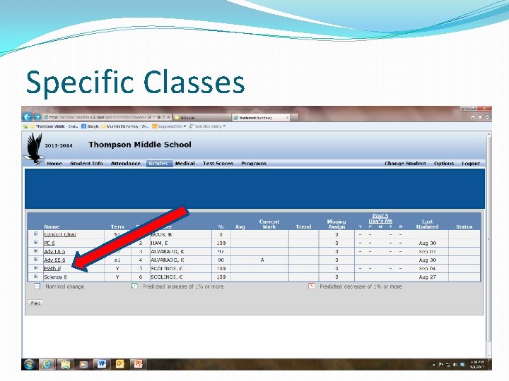 Back to School Night 2013 2014 6 th