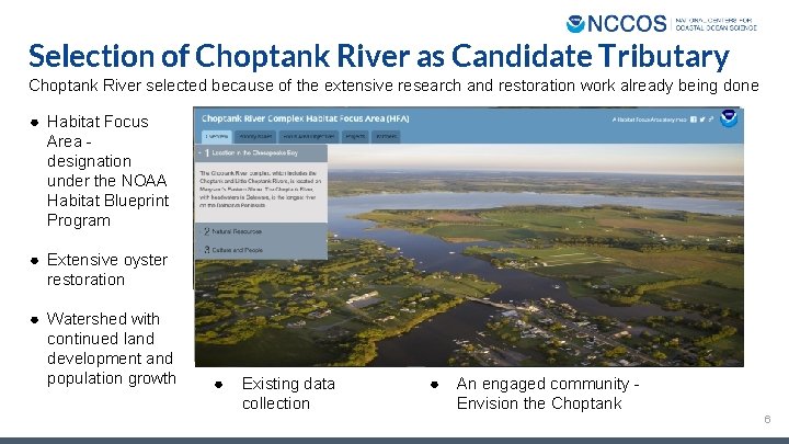 Tidal Waters Fish Habitat Assessment Choptank Framework Pilot