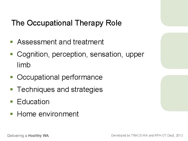 Training Centre in Subacute Care TRACS WA Maximising