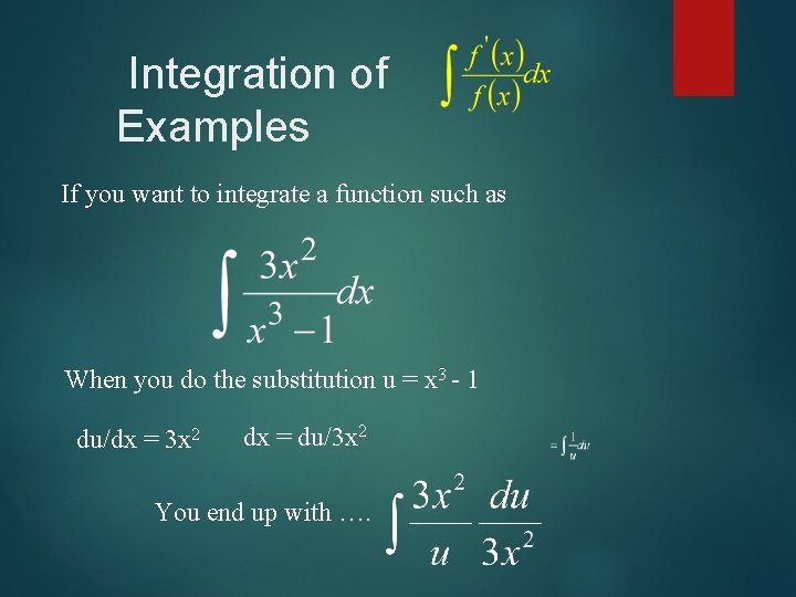 Integration To integrate ex To be able to