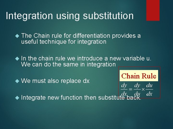 Integration To integrate ex To be able to