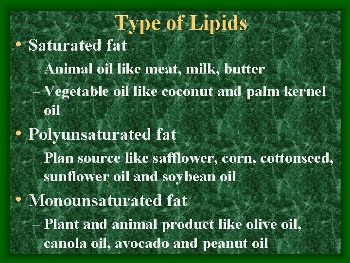 Lipids Metabolism Prepared by AKRAM GASMELSID ABDALLA MUKHTAR