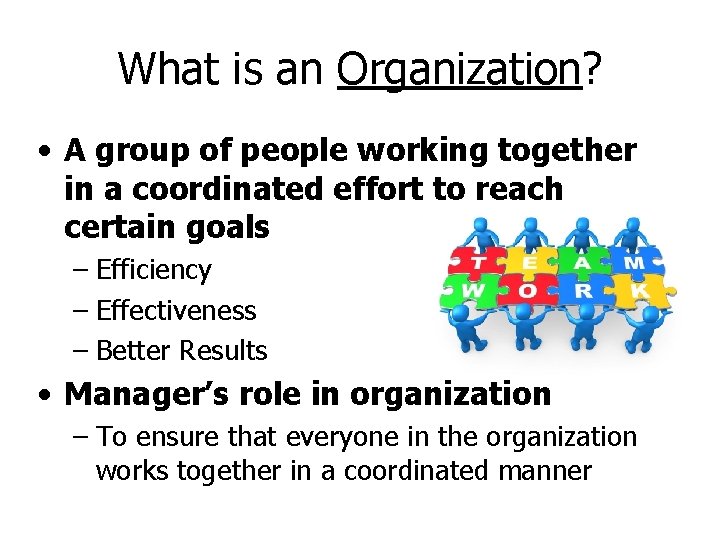 ORGANIZING WORK Chapter 6 Mr Sherpinsky Business Management