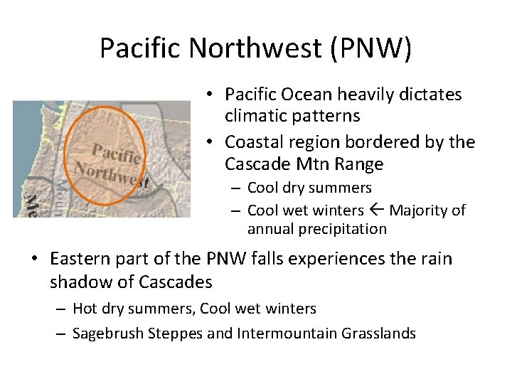 Rangeland Regions of North America 5 Geographical Zones
