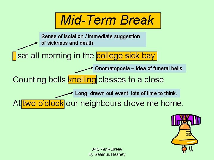 MidTerm Break By Seamus Heaney The Big Picture