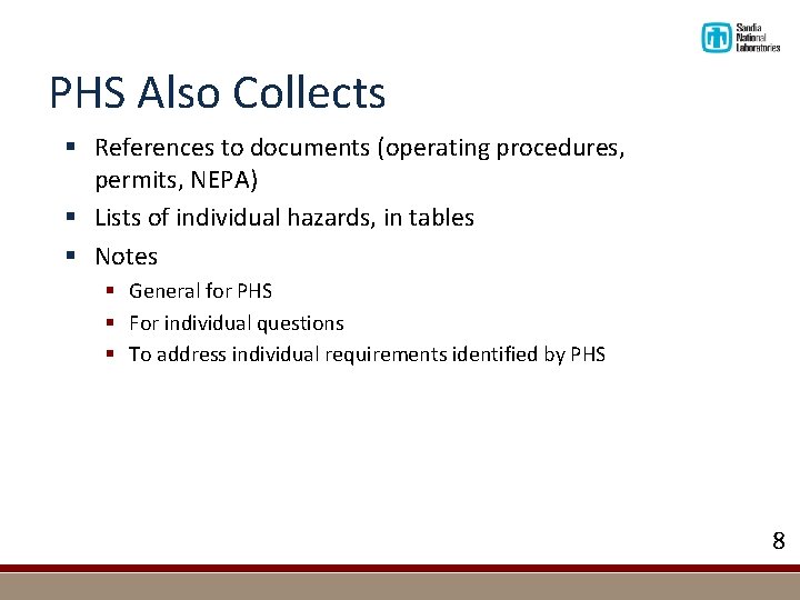 Primary Hazard Screening PHS for ISMS Implementation and