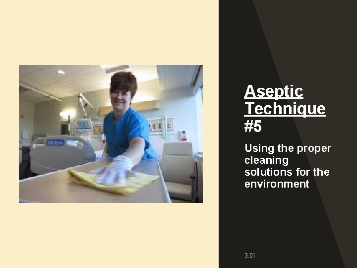 Aseptic Techniques for the NA Technique Hand Washing