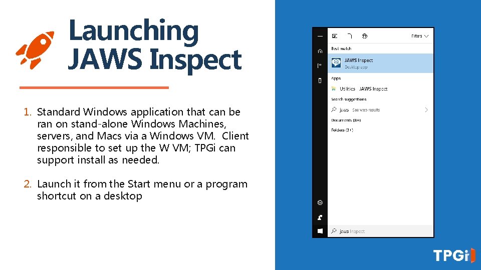 JAWS Inspect Onboarding Taking A Bite Out Of