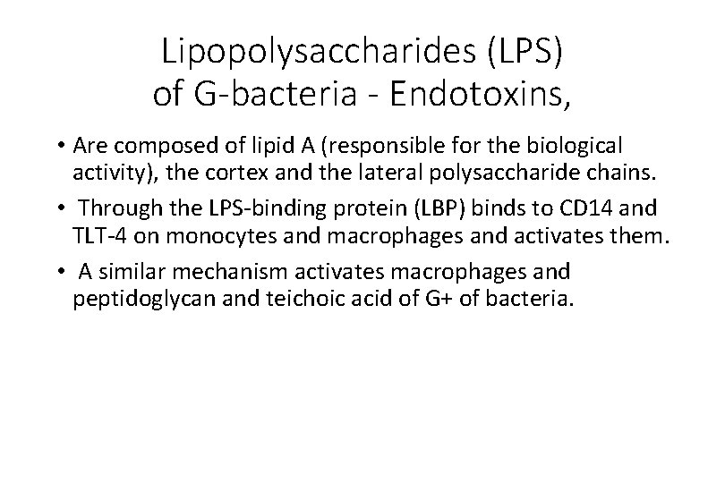 Immune Response to Bacterial Infection Imunopathology of Sepsis